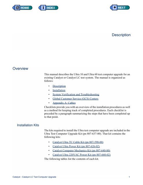 Catalyst - Catalyst LC Test Computer Upgrade Manual - Zzybot.net