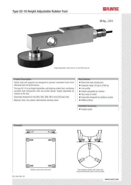 52-10 Data Sheet - Flintec Polska