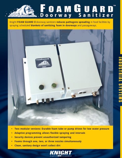 FoamGuard II - Doorway Sanitizer