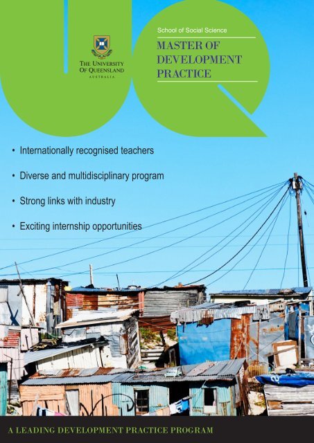 MASTER OF DEVELOPMENT PRACTICE MASTER OF DEVELOPMENT PRACTICE