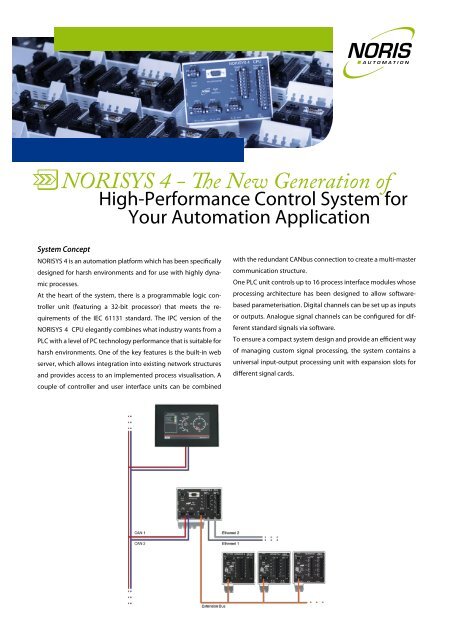 NORISYS 4 - The New Generation of - Noris Group