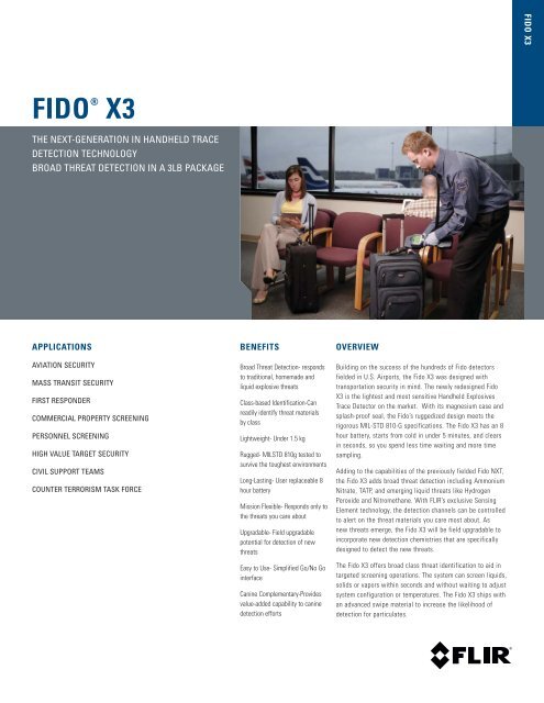 Fido X3 - LTR - 05012012.indd - FLIR.com - FLIR Systems