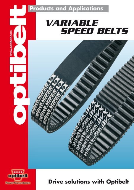 VARIABLE SPEED BELTS - BlaÅ¾ek Power Transmission