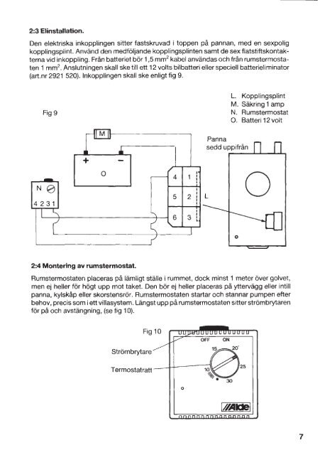 Alde Comfort 2921 Instruktionsbok (pdf) - Arbetsvagnar