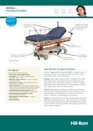 Hill-Rom GPS 880, 881, 882, 883, 885, 886 Procedural Stretcher ...