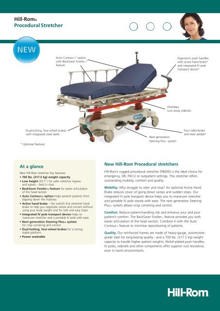 Procedural Stretcher - Hill-Rom