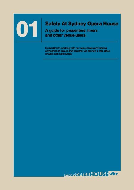 Safety at Sydney Opera House - A guide for venue users