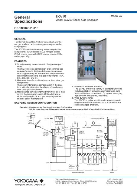 General Specification for SG750 - Yokogawa