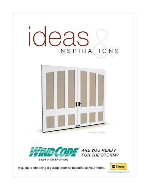 Clopay WindCodeÂ® garage doors