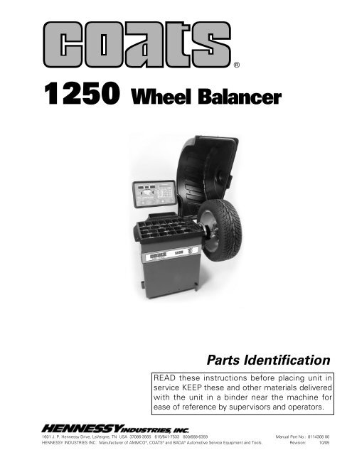 Coats 1250 Wheel Balancer - NY Tech Supply