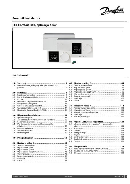 ECL Comfort 310, A367 Installation Guide - Danfoss
