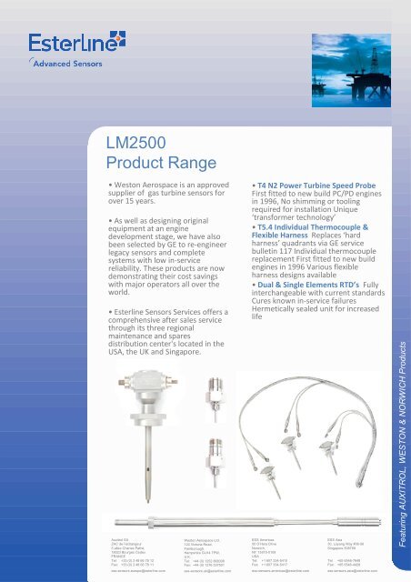 LM2500 Product Range - Esterline