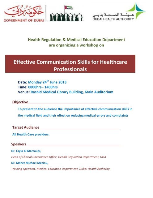 Effective Communication Skills for Healthcare Professionals