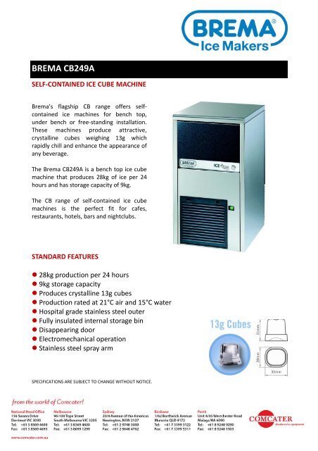 BREMA CB249A - Comcater