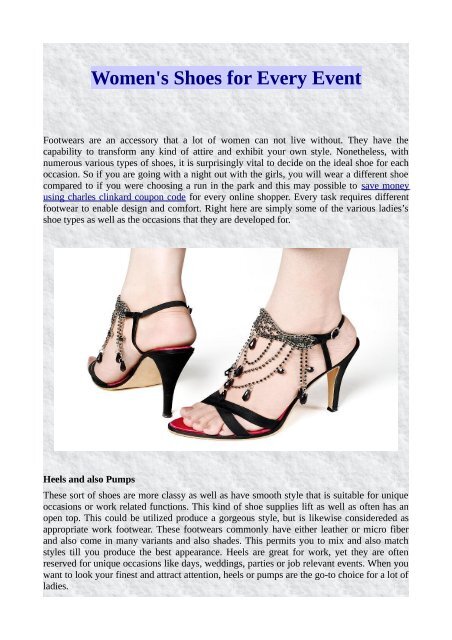 Women's Shoes for Every Event