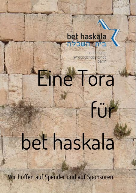 Eine Tora für bet haskala