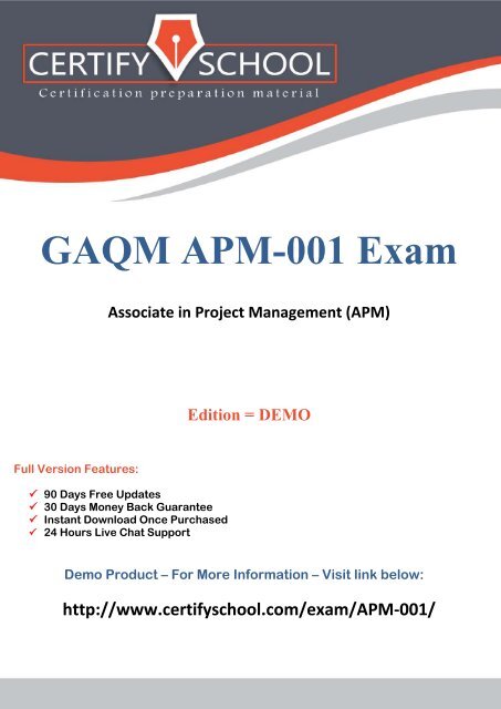 APM-001 Exam