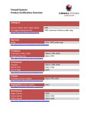 Pre-Installation Checklist - Firewall Systems