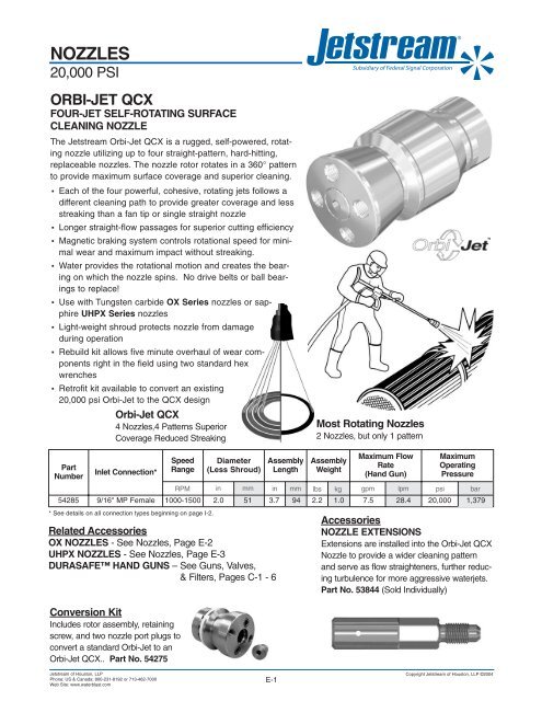 Section E-Nozzles - Jetstream