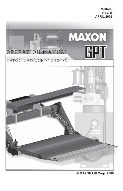 GPT SERIES (2006 Release) - Maxon