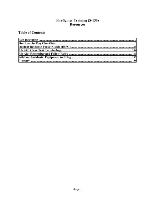 Resources - NWCG Training and Qualifications - National Wildfire ...