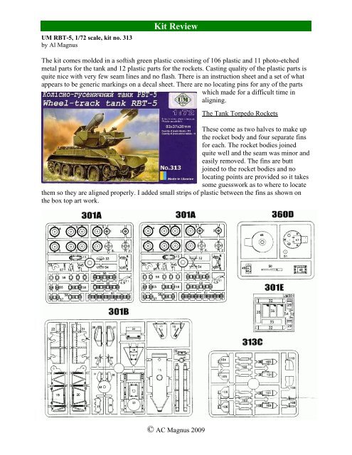 RBT-5 - 1/72 scale Rockets, Missiles, Drones and RPVs