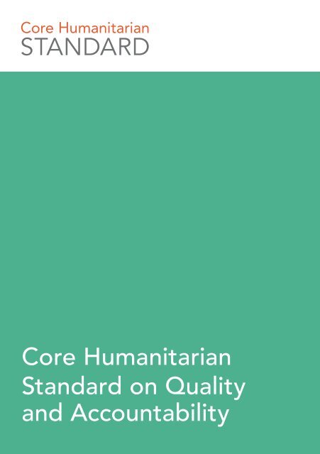 Core Humanitarian Standard - English