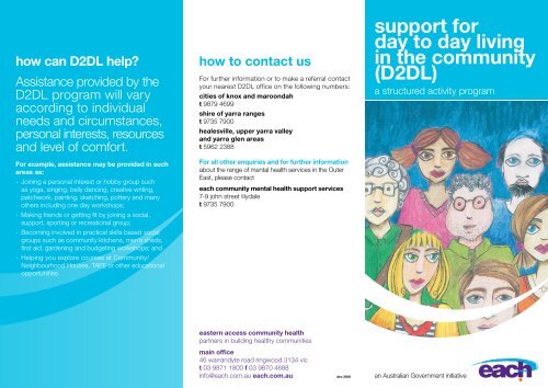 Example Of Community Service Brochure