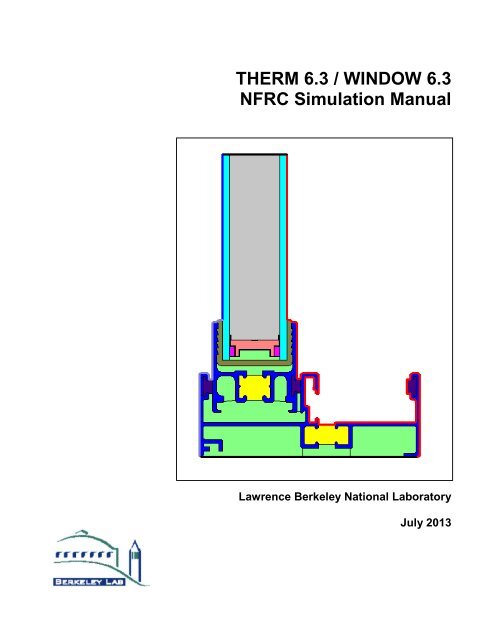THERM NFRC Simulation Manual - Windows and Daylighting Group