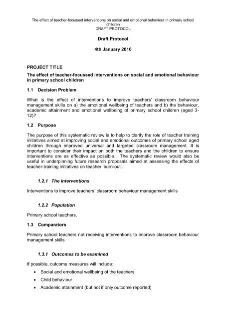 Appendix 2 Protocol template guide