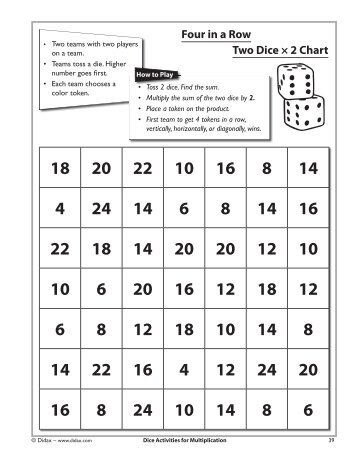 Number Matching Activities with Dice-Gr K.pdf - Didax Educational ...