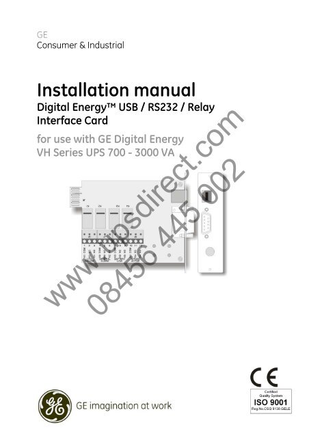 RELAY CARD VH Series UPS 700VA-3000VA UPS - UPS Direct