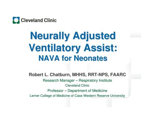 Neurally Adjusted Ventilatory Assist: NAVA for Neonates - Foocus