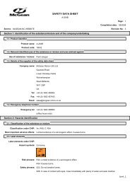 SAFETY DATA SHEET CEE BEE