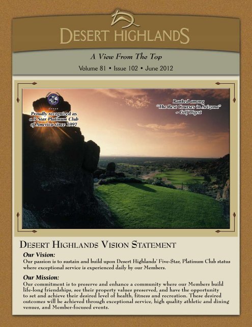 A View From The Top - Desert Highlands