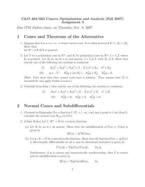 Assignment 3 problems pdf file
