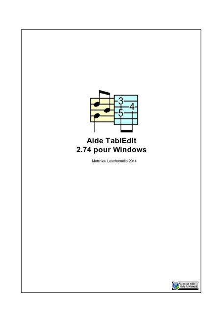 Aide TablEdit