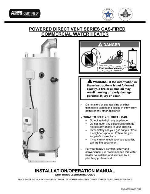 Relight Pilot Light Bradford White Water Heater | Shelly Lighting