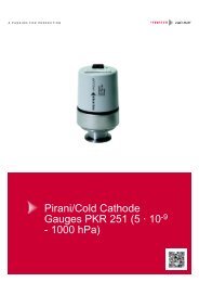 Pfeiffer PKR 251 Full Range Gauge Pirani Cold Cathode Transmitter