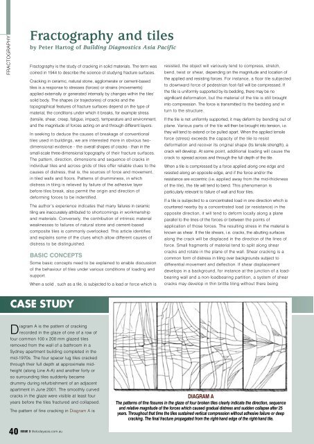 Fractography and tiles - Infotile