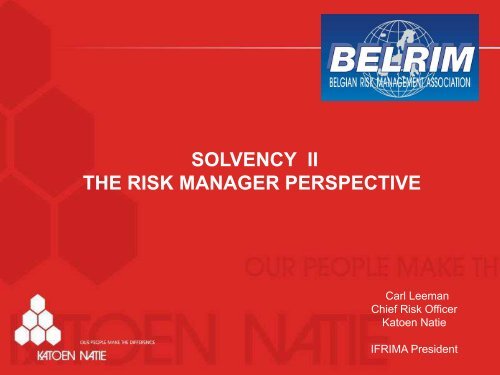 Carl Leeman, Chief Risk Officer at Katoen Natie, President of ...