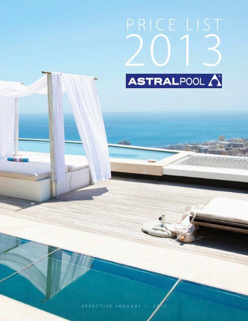 AstralPool 2013 Price List - Astral Pool USA
