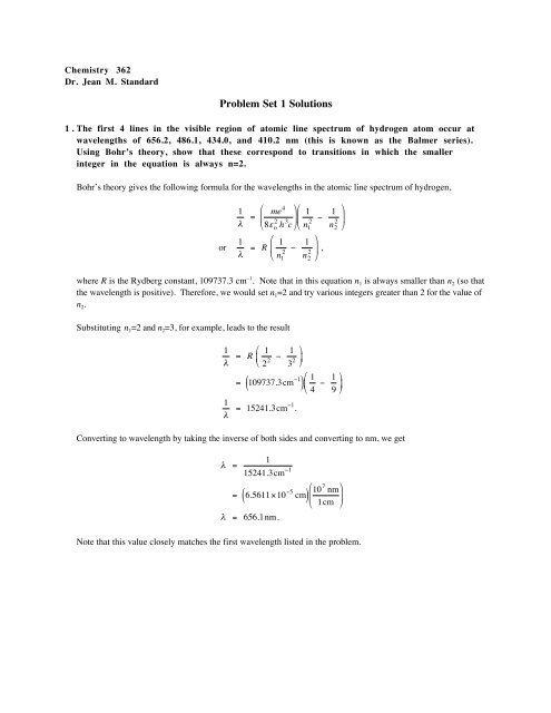 Problem Set 1 Solutions
