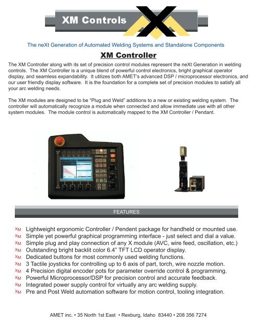 XM Controller - Automated Welding Systems