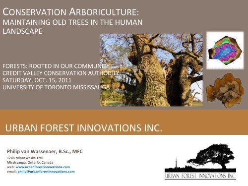 Conserving Arboriculture - Credit Valley Conservation