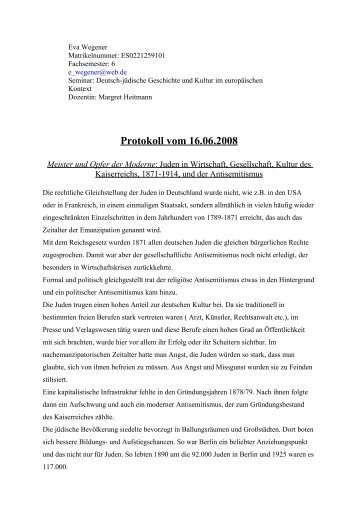 Seminarprotokoll Magazine