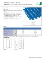 IS610-S (Flush Grid) KVP® straight 1" pitch belting - Habasit