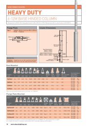 Base Hinged Columns - Light Duty- Aluminium - Abacus Lighting
