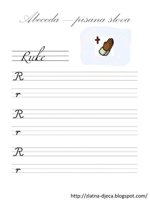 Abeceda – pisana slova