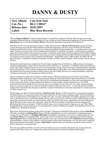 Chris Burroughs - Blue Rose Records